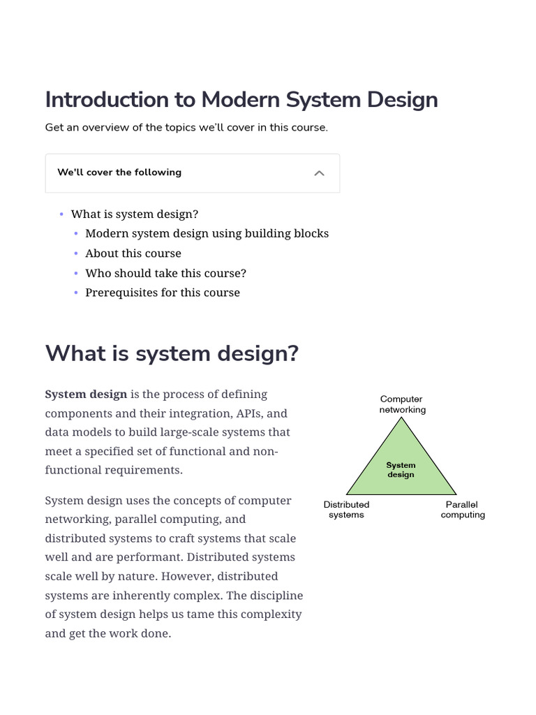 001 Introduction | PDF | System | Design