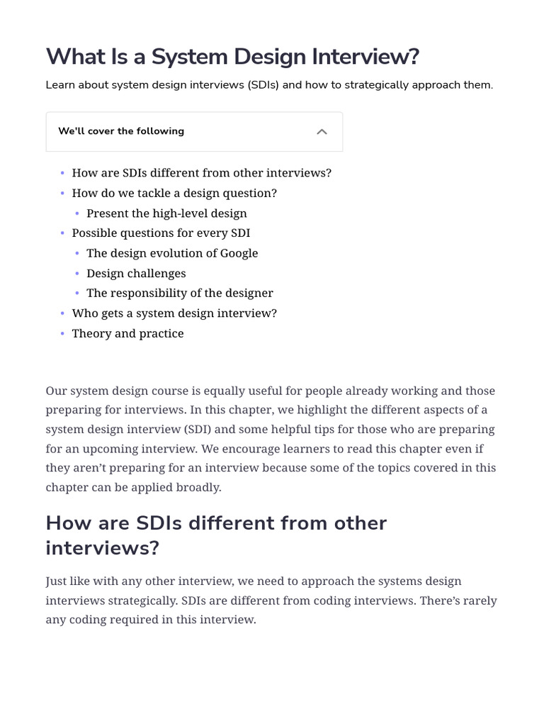 002-System Design Interviews | PDF | Databases | System