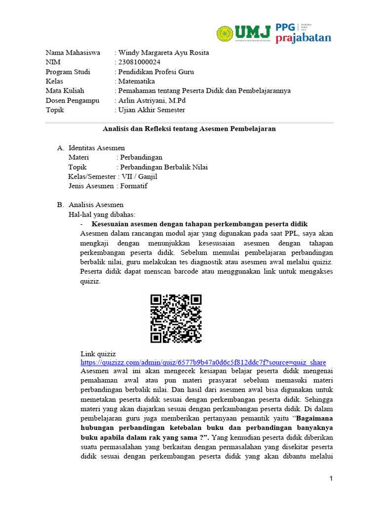 ESAI UAS PPDP Dan LKPD | PDF | Karier & Perkembangan