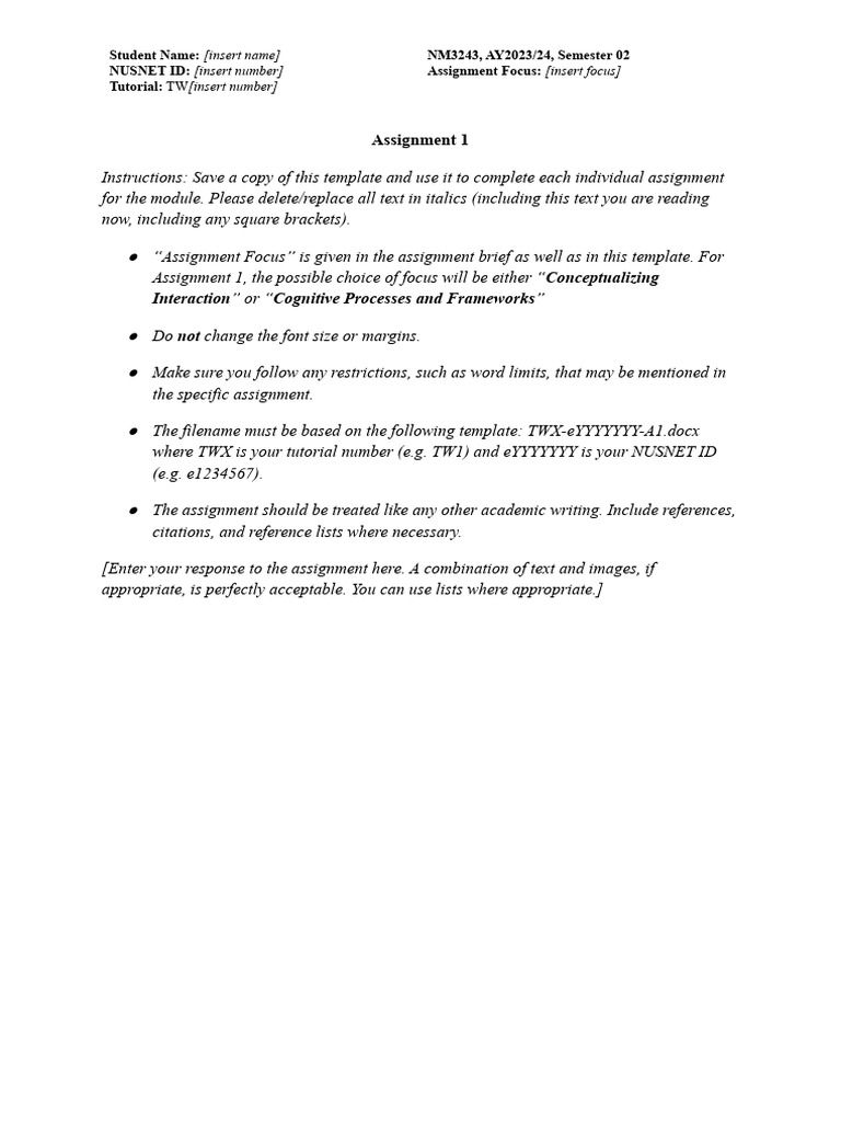 Assignment-1 Template | PDF