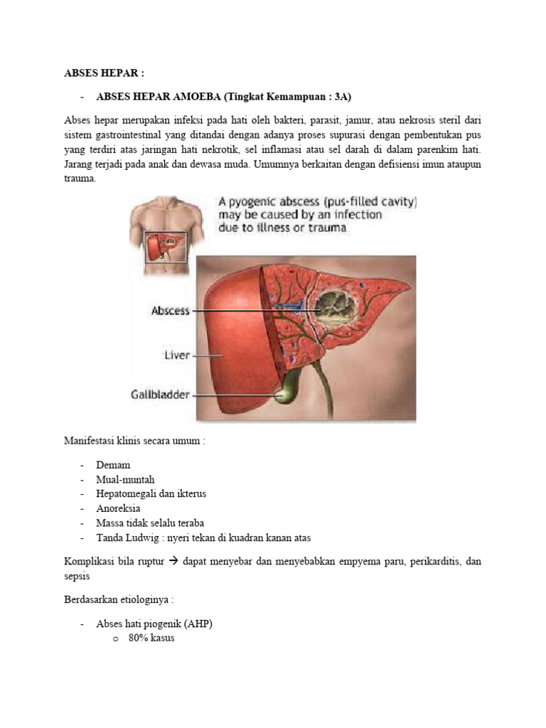 Abses Hepar Amoeba | PDF