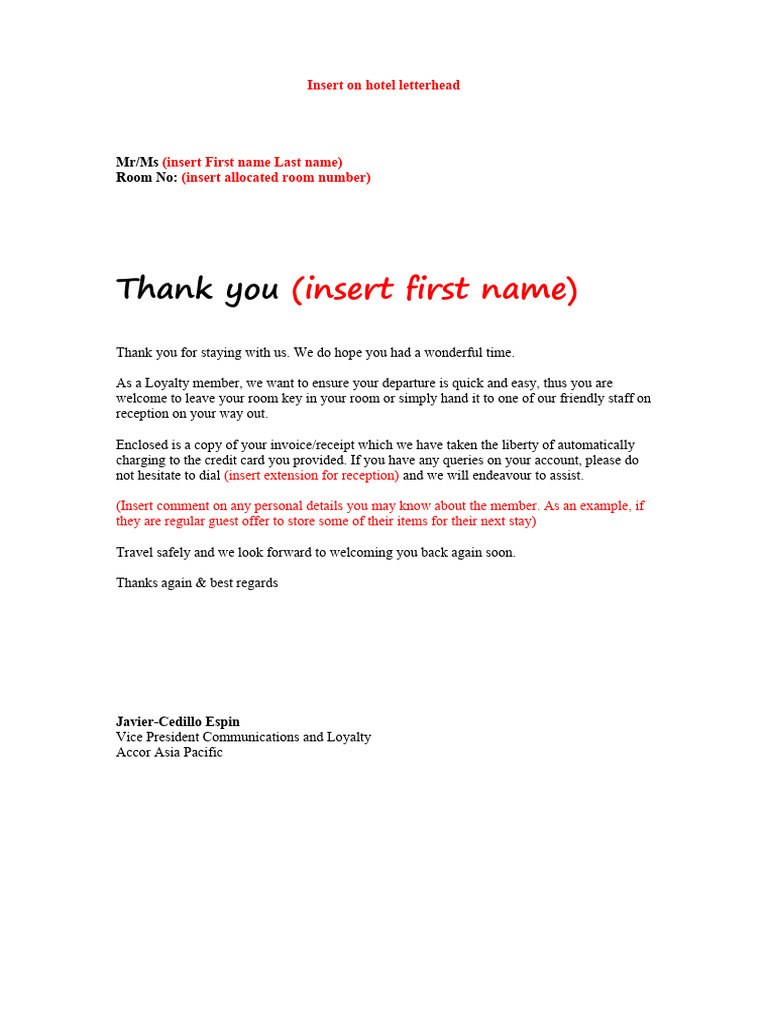 Member Experience - See You Soon Letter | PDF | Career & Growth | Law