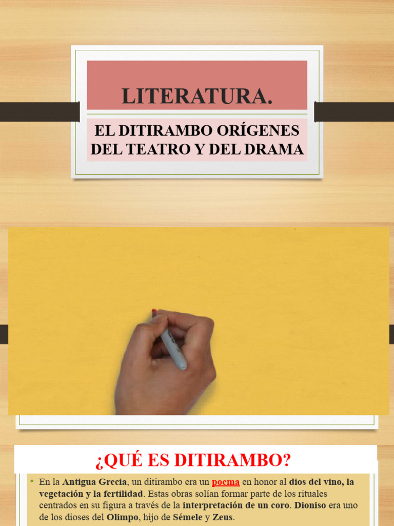 El Ditirambo | PDF | Teatro | Tragedia