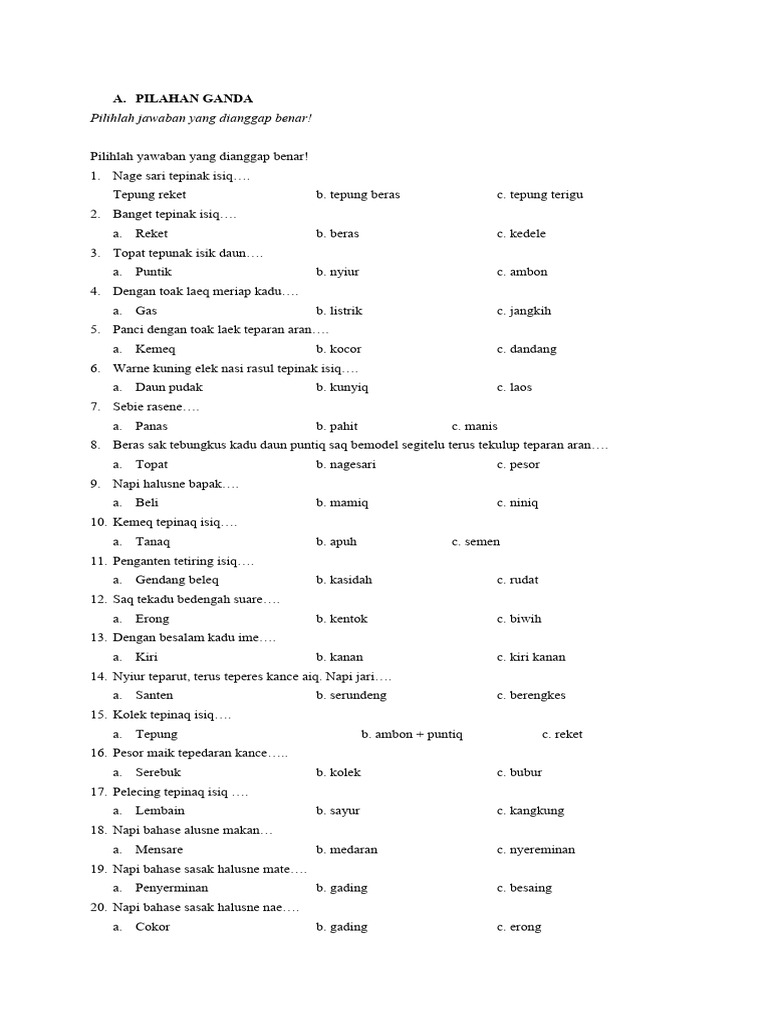 Mulok Kelas II | PDF