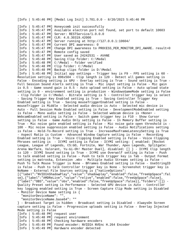 Medal Log 20230820 | PDF | Technology & Engineering