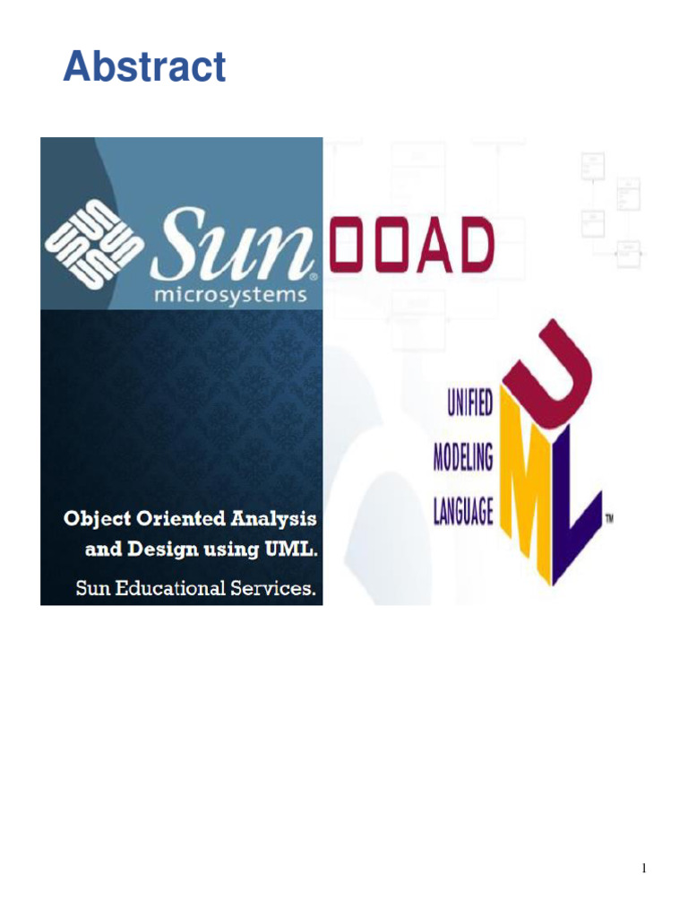 Sun. OOAD UML Abstract | PDF