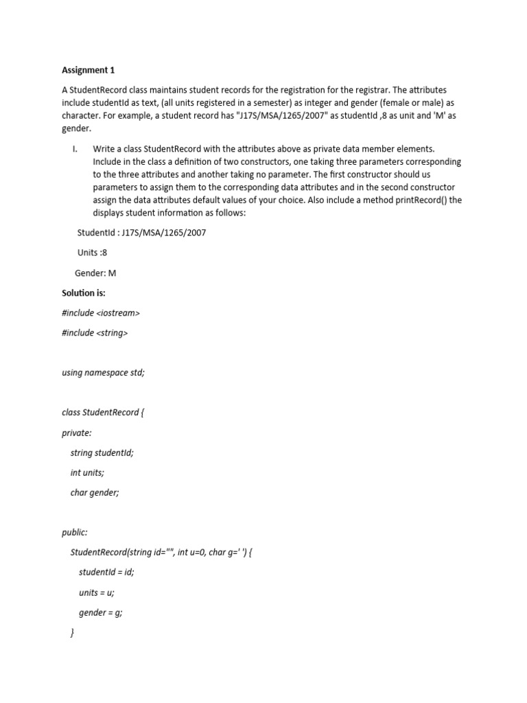 Assignment Download Free Pdf Parameter Computer Programming