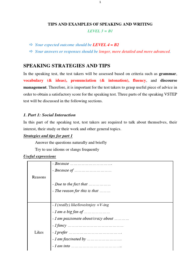 Examples For SPEAKING and WRITING - Level 3 B1 - 24.10.2022 | PDF | Fast Food | Happiness