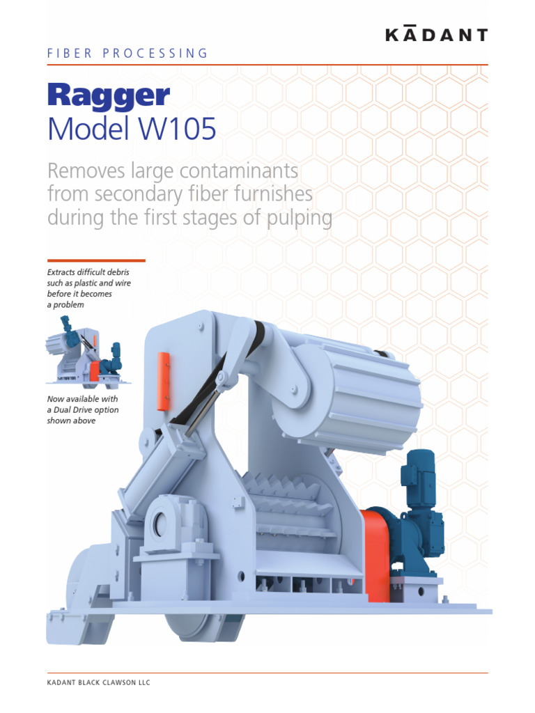 Ragger Model W105 | PDF | Pulp (Paper) | Textiles