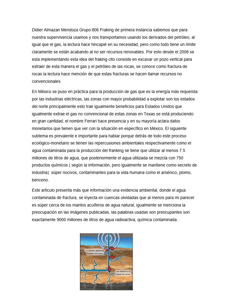 Fracking | PDF | Agua | Naturaleza