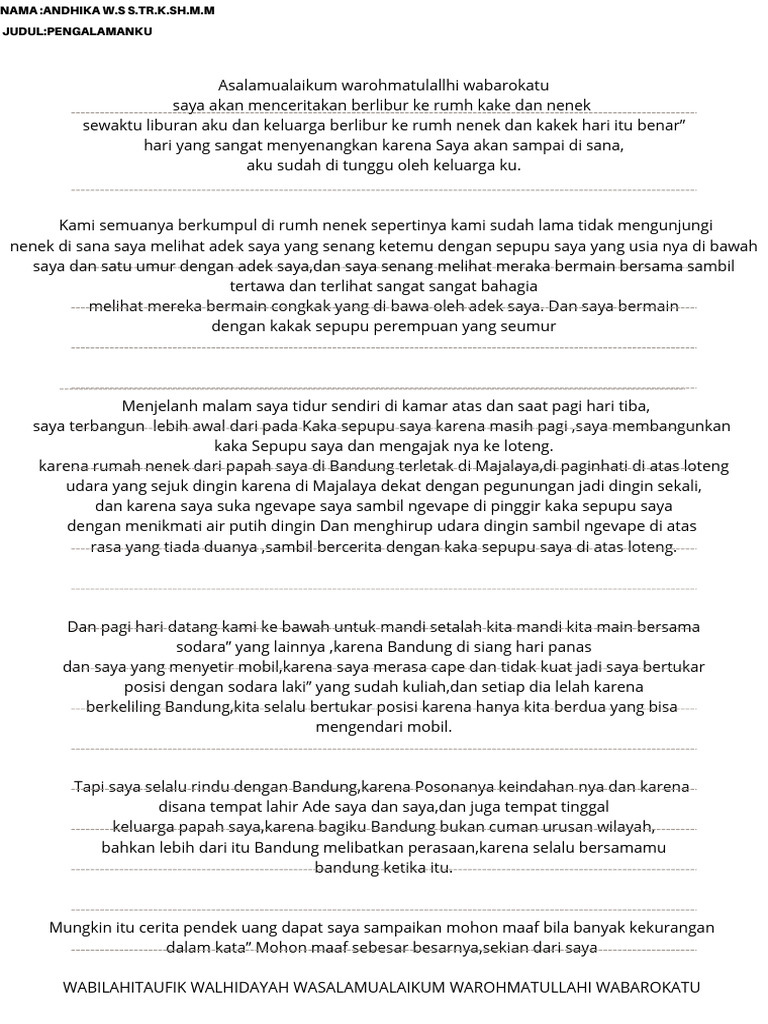 Simple A4 Lined Paper | PDF