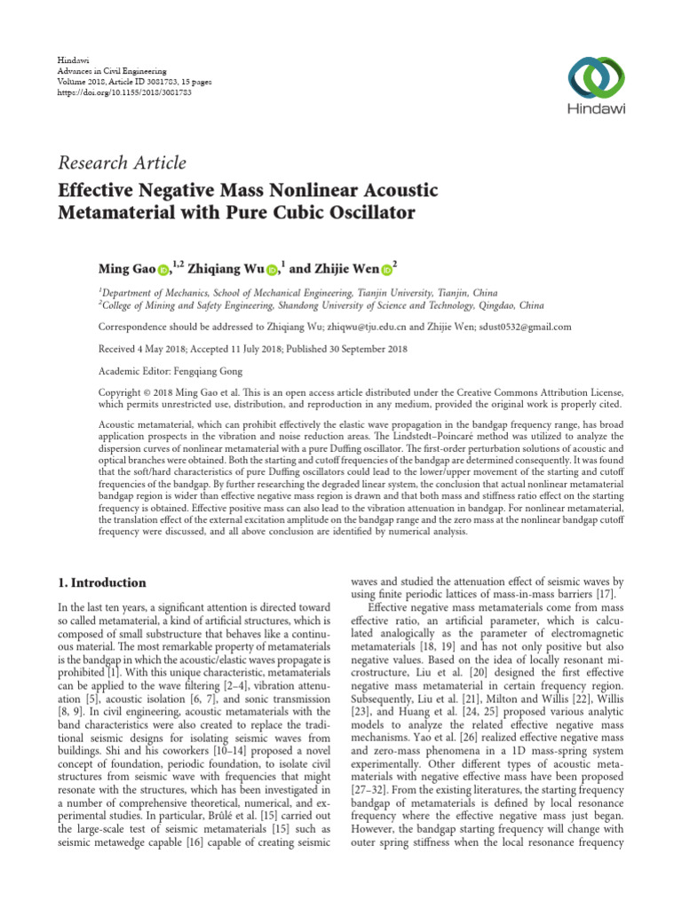 Gao - Wu - Wen (2018) Effective - Negative - Mass - Nonlinear ...