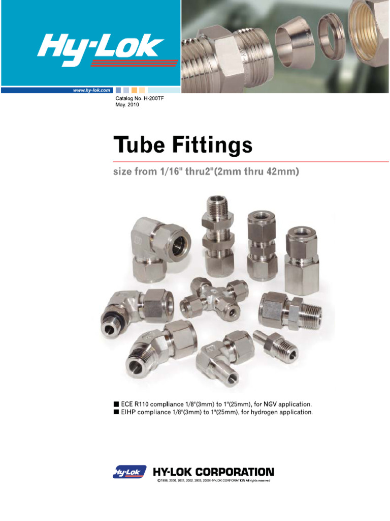 01-Hy-Lok Tube Fittings 2010.05 | PDF