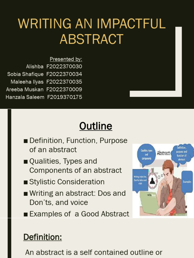 Writing An Impactful Abstract | PDF | Abstract (Summary) | Thesis