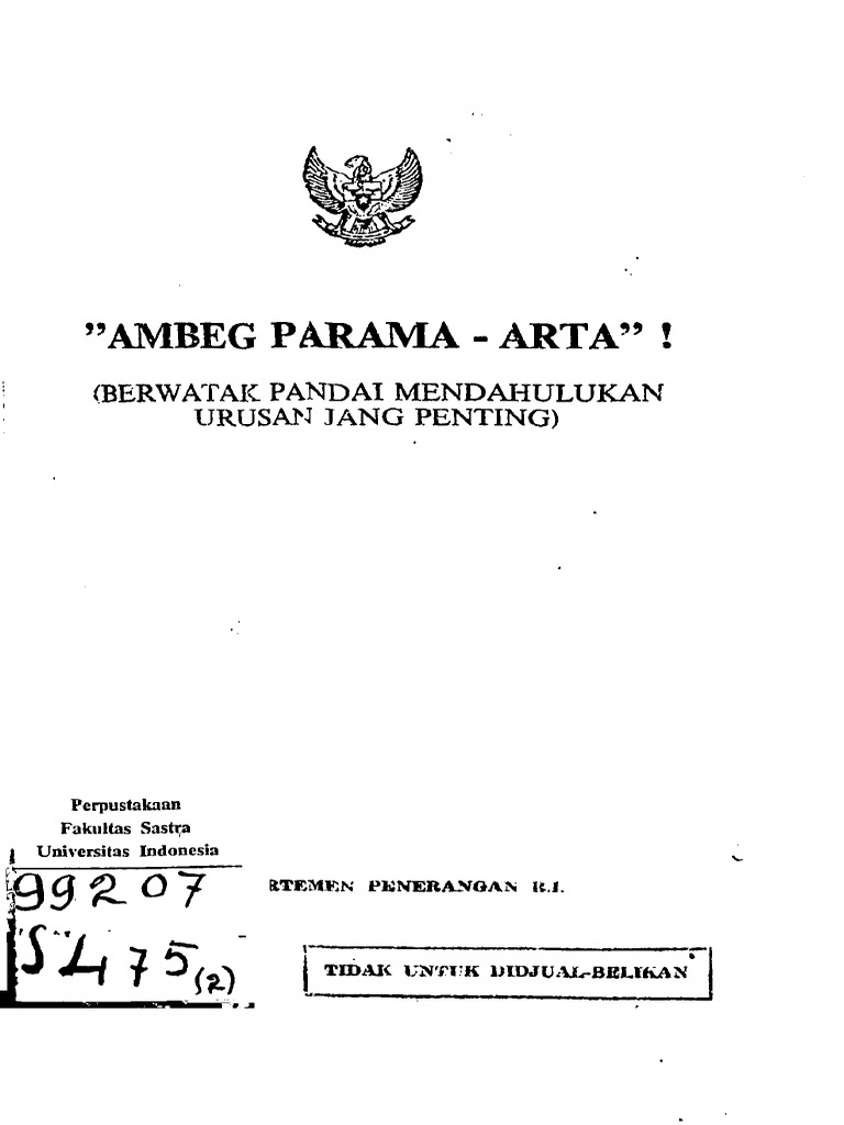 Ambeg Paramarta | PDF
