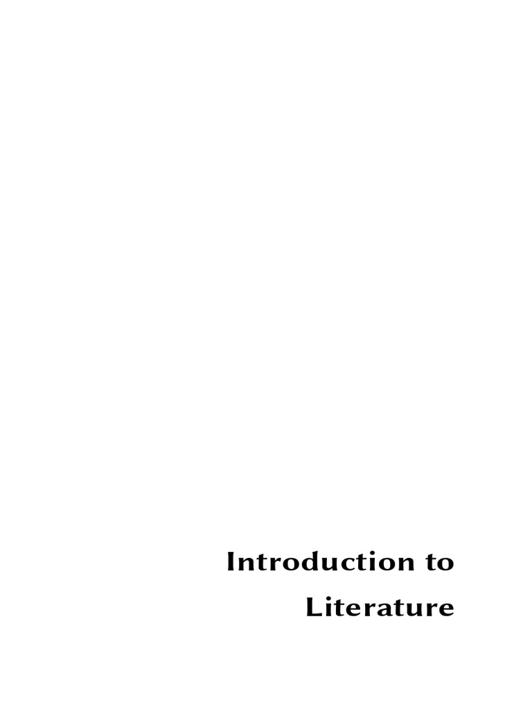 Introduction To Literature 1694112497 | PDF | Narration | Fairy Tales