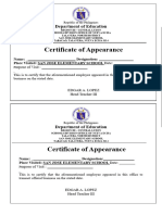 Template - CERTIFICATE OF APPEARANCE | PDF