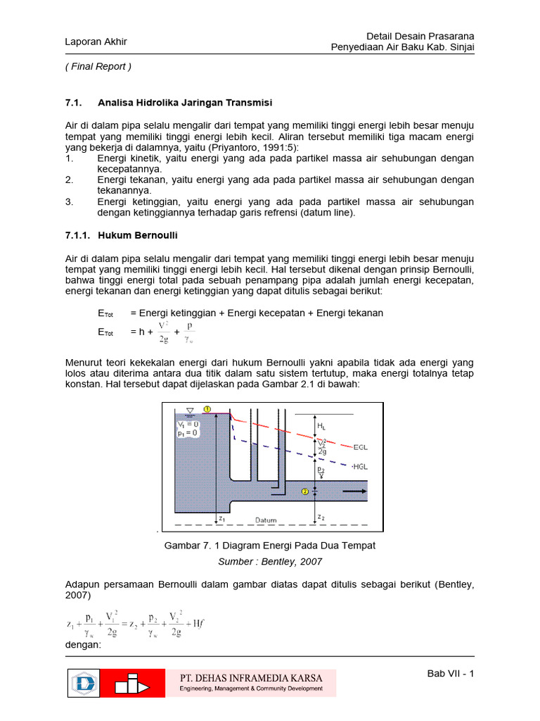 Contoh Hidrolika Pipa | PDF | Metode & Bahan Ajar | Teknologi & Rekayasa
