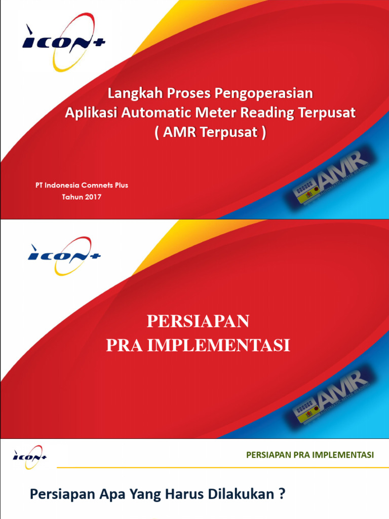 Panduan Pengoperasian AMR Terpusat | PDF