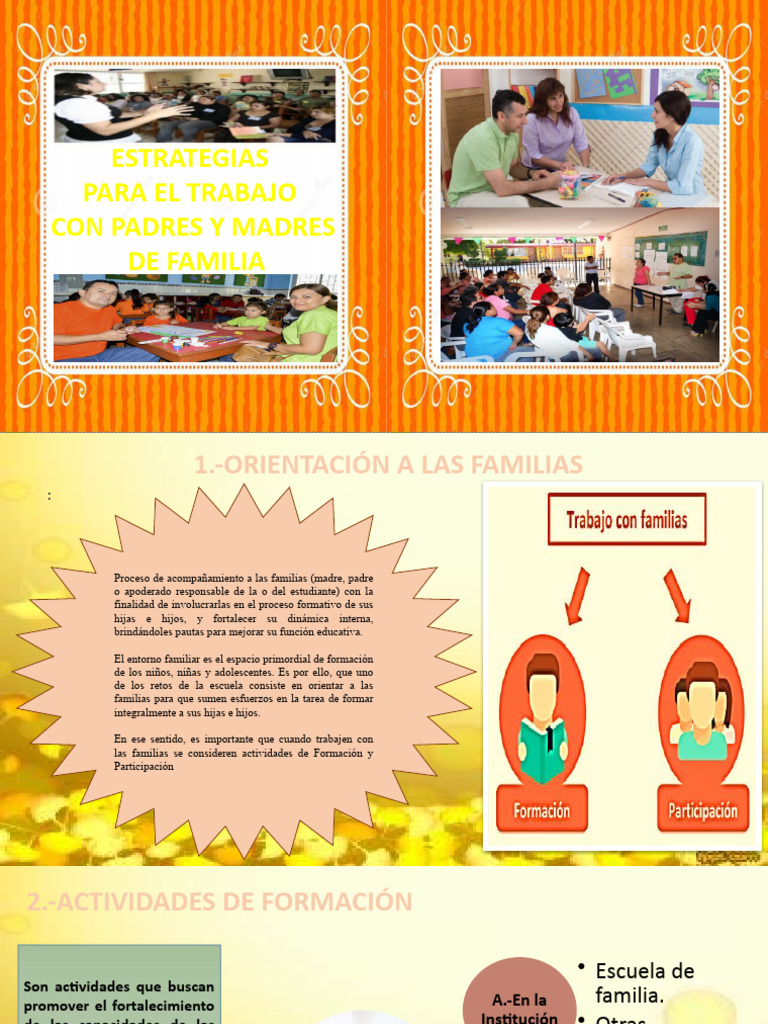 Estrategias para El Trabajo Con Padres y Madres de Familia | PDF ...