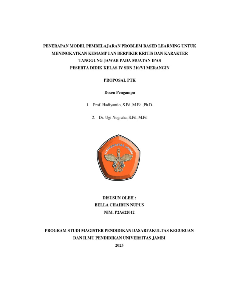 Proposal PTK Bella Chairun N 2023 Desember | PDF