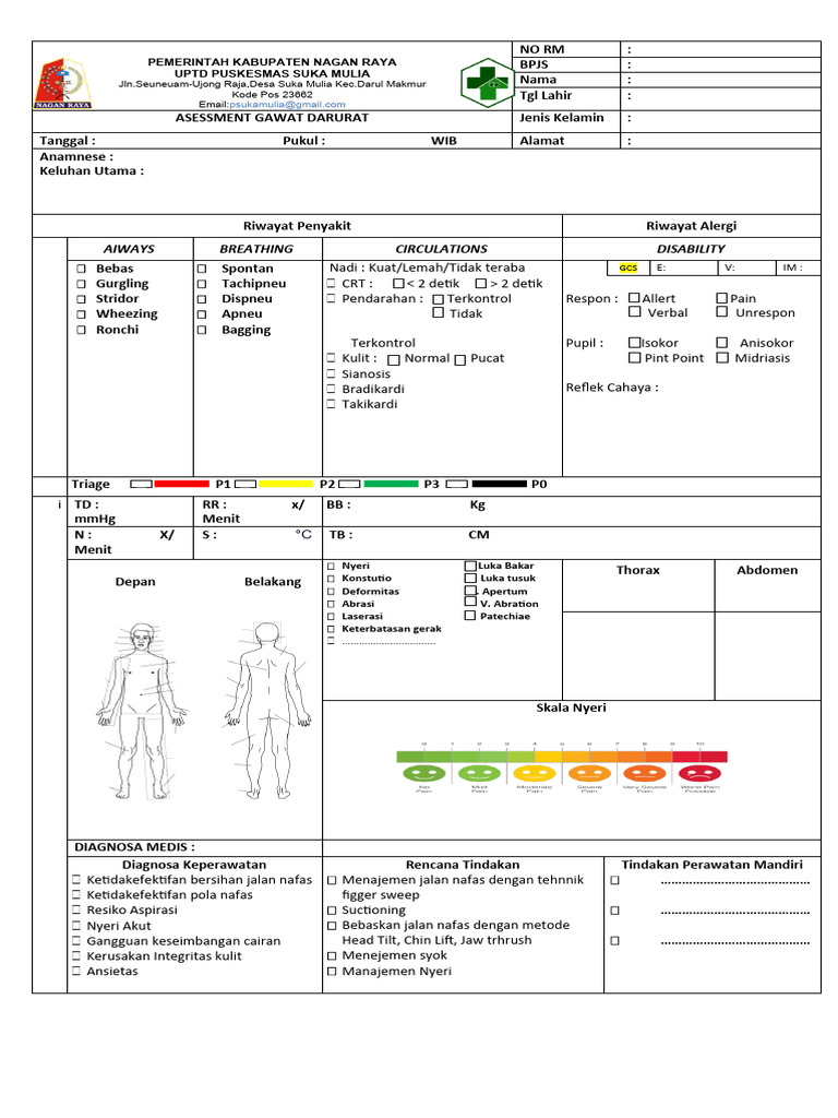 Form Triage Baru 1 | PDF