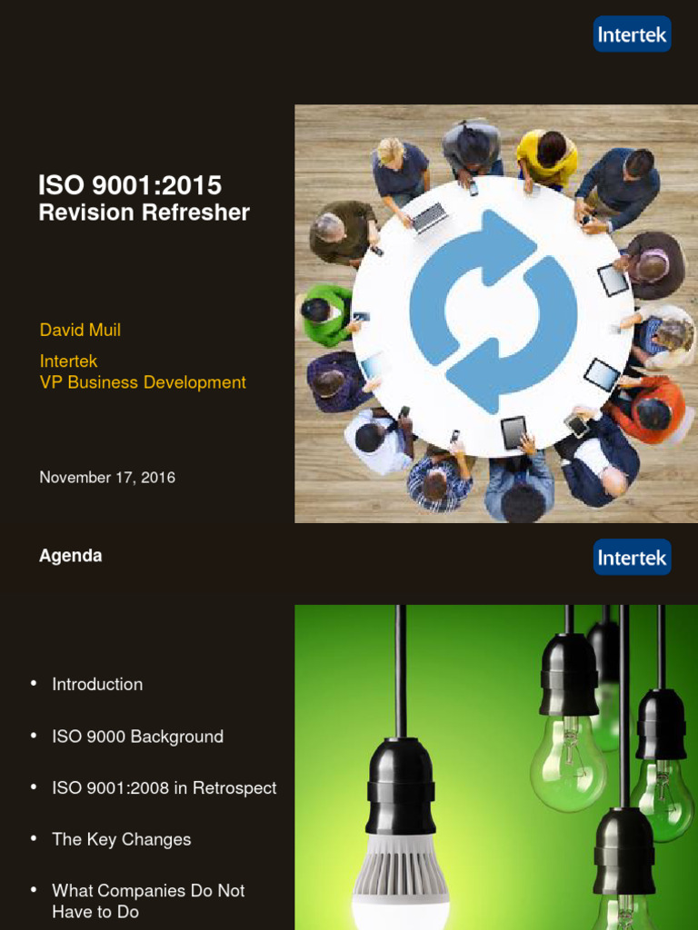 Intertek - Nov - 2016 - ISO 9001 - 2015 - Changes | PDF
