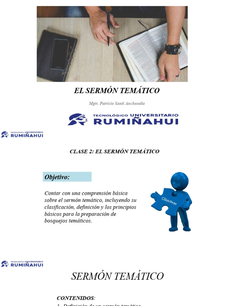 Clase 2 - Sermon Temático - 2024 | PDF | Sermón | Biblia