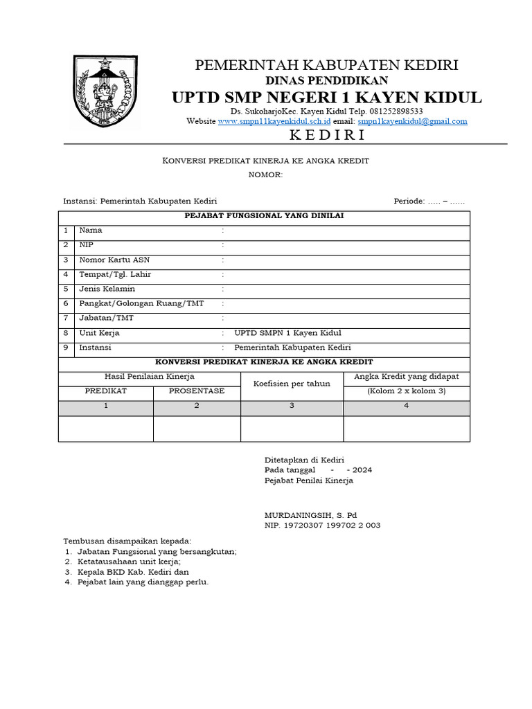 Blanko Pak Konversi | PDF