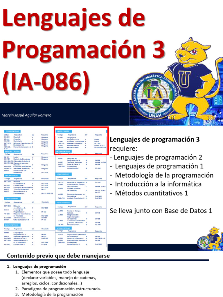 00 - LP3 - Presentación de La Clase | PDF | Programación orientada a ...