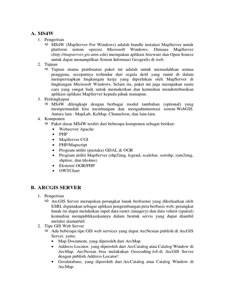 MAP Server | PDF | Komputer