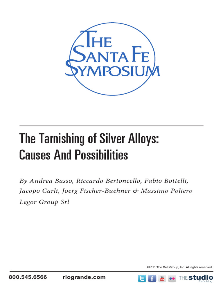 2010 The Tarnishing of Silver Alloys | PDF | Silver | Corrosion