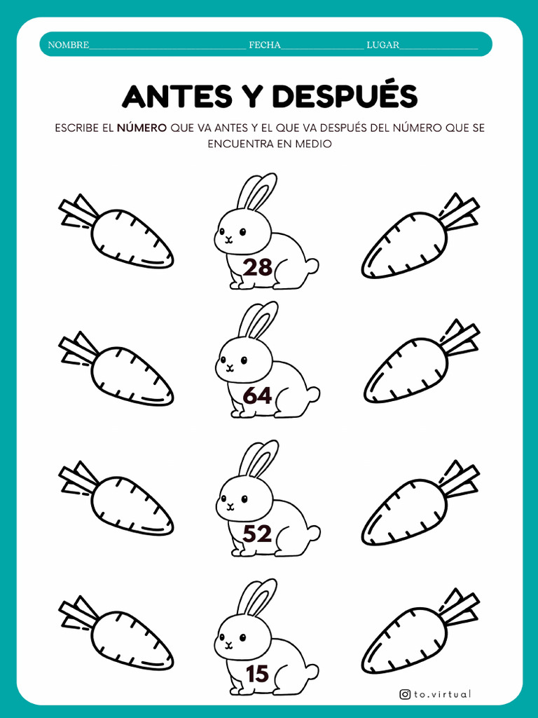 ACTIVIDAD ANTES Y DESPUÉS | PDF