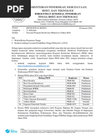 Surat Edaran Dan Timeline Pelaksanaan Program Kreativitas Mahasiswa PKM 2025 | PDF