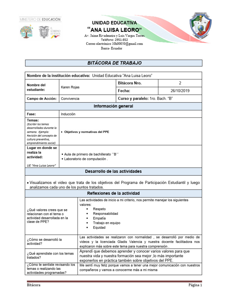Bitacora 2 | PDF | Aprendizaje