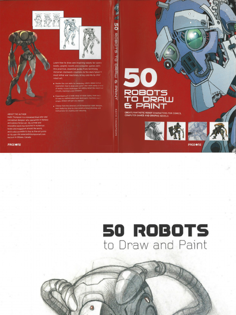 51 Robots To Draw and Paint Create Fantastic Robot Characters For Comic ...