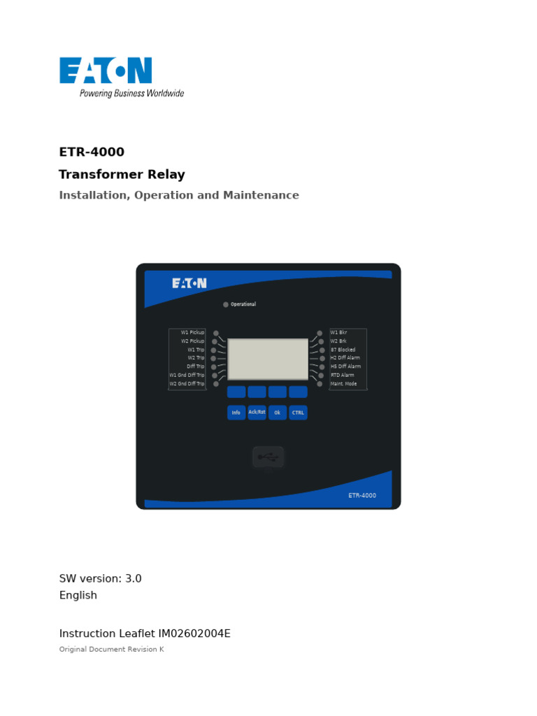 etr-4000-user-manual-IM02602004E | PDF | Parameter (Computer Programming) | Safety