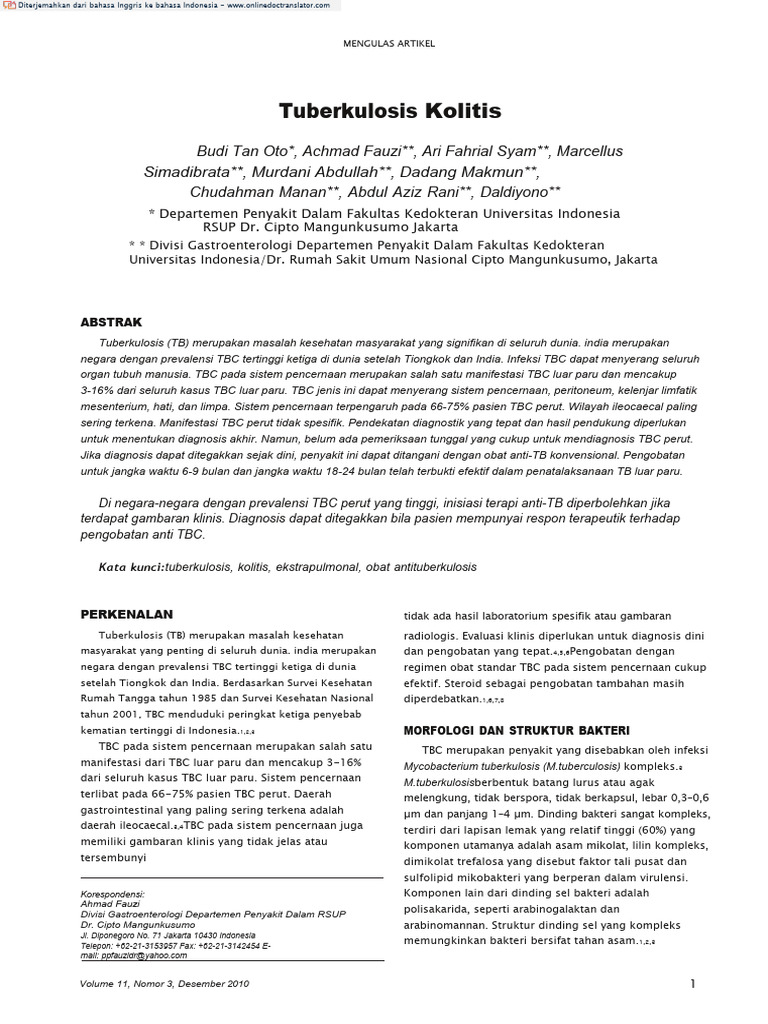 Colitis Tuberculosis - En.id 2 | PDF