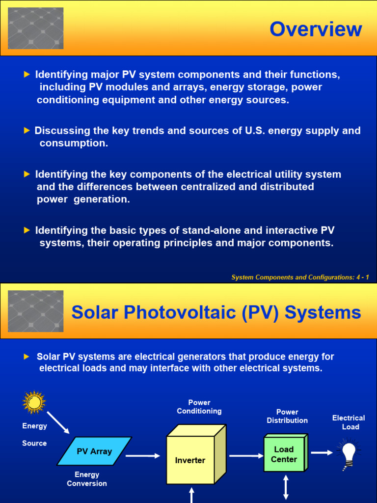 PV Solar Plant Components-180606073624 | PDF