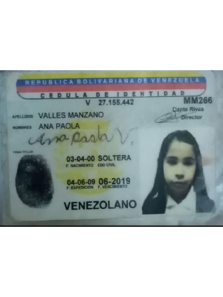 Cedula Ana | PDF