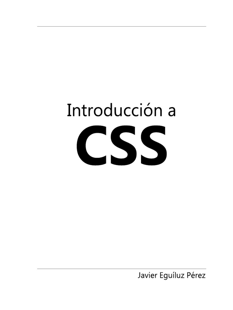 Introduccion - Css 1 Parte | PDF