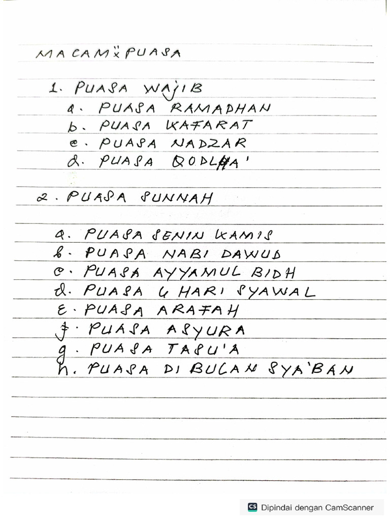 Macam Macam Puasa | PDF