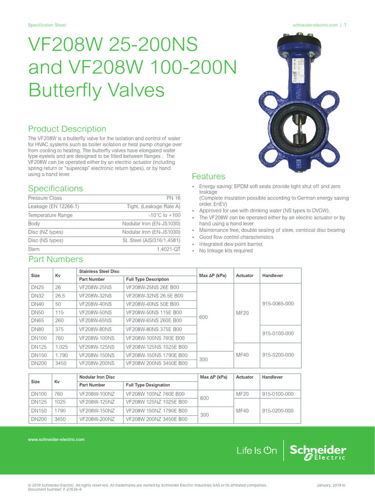 Van Bư M Tay DN25-200 | PDF