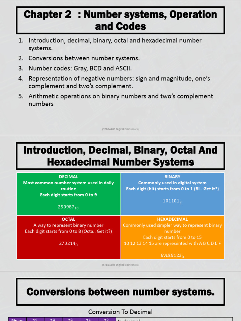 Chapter 2 | PDF | Binary Coded Decimal | Subtraction