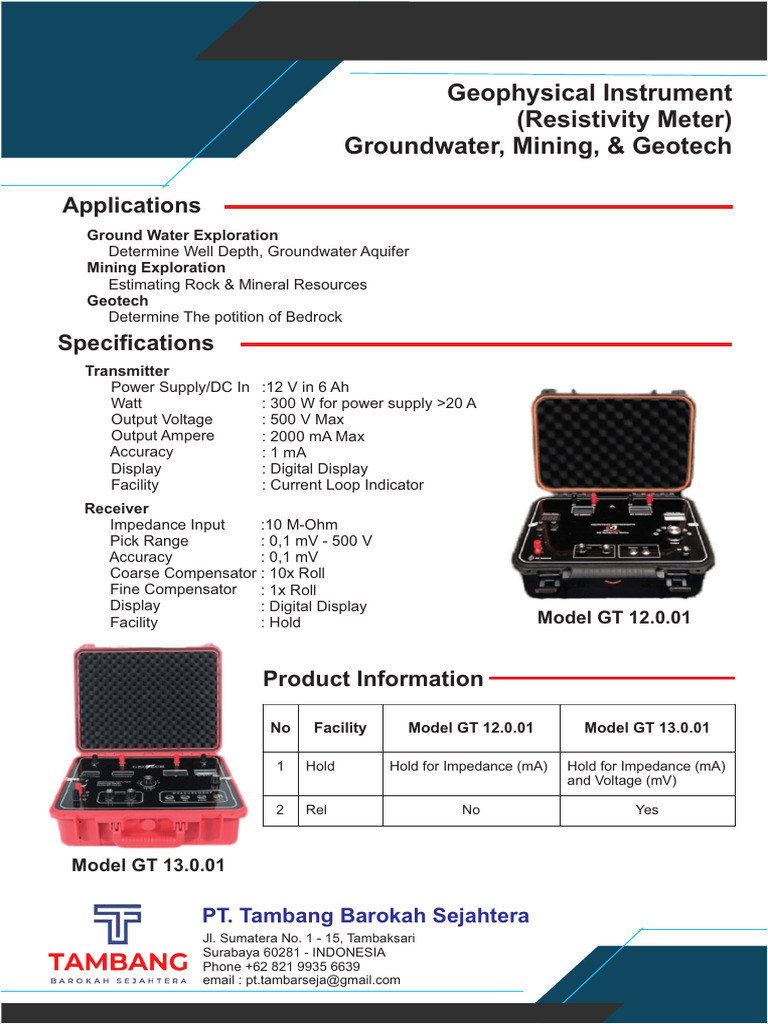 Brosur Alat Geolistrik | PDF