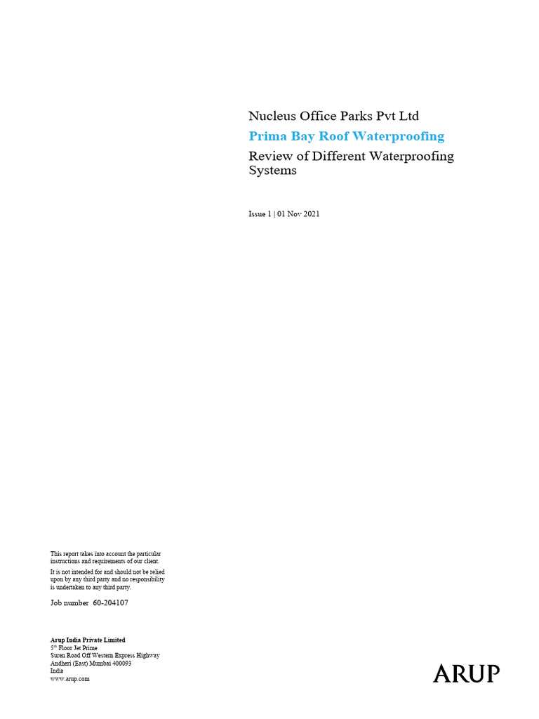 Prima Bay Roof Waterproofing Review | PDF | Coating | Paint