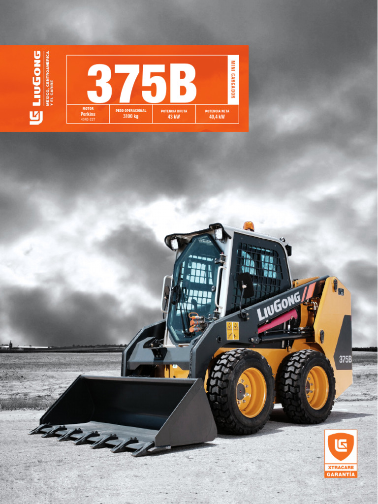 Minicargador LiuGong 375B Especificaciones | PDF | Bienes ...