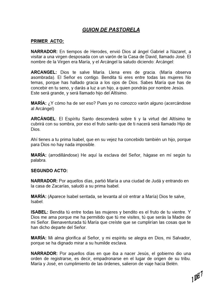 Guion de Pastorela | PDF