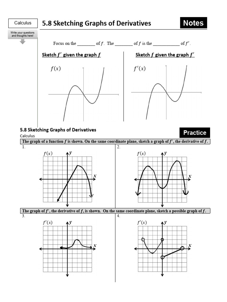 Calc 5.8 Packet | PDF | Derivative | Function (Mathematics)