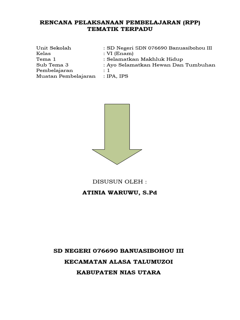 01 RPP sIKLUS 1 | PDF